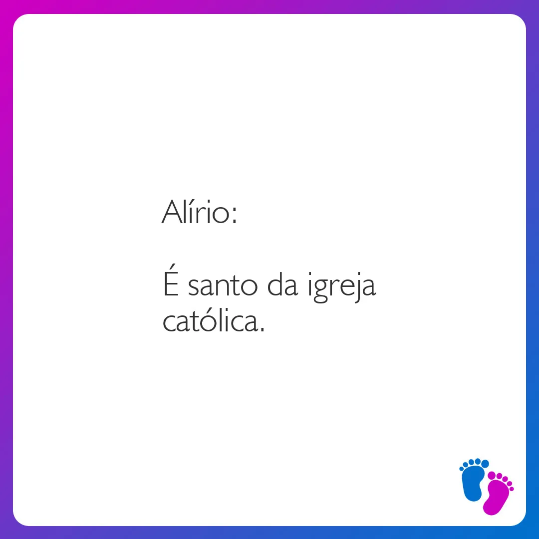 Alírio | Significado, origem e curiosidades do nome