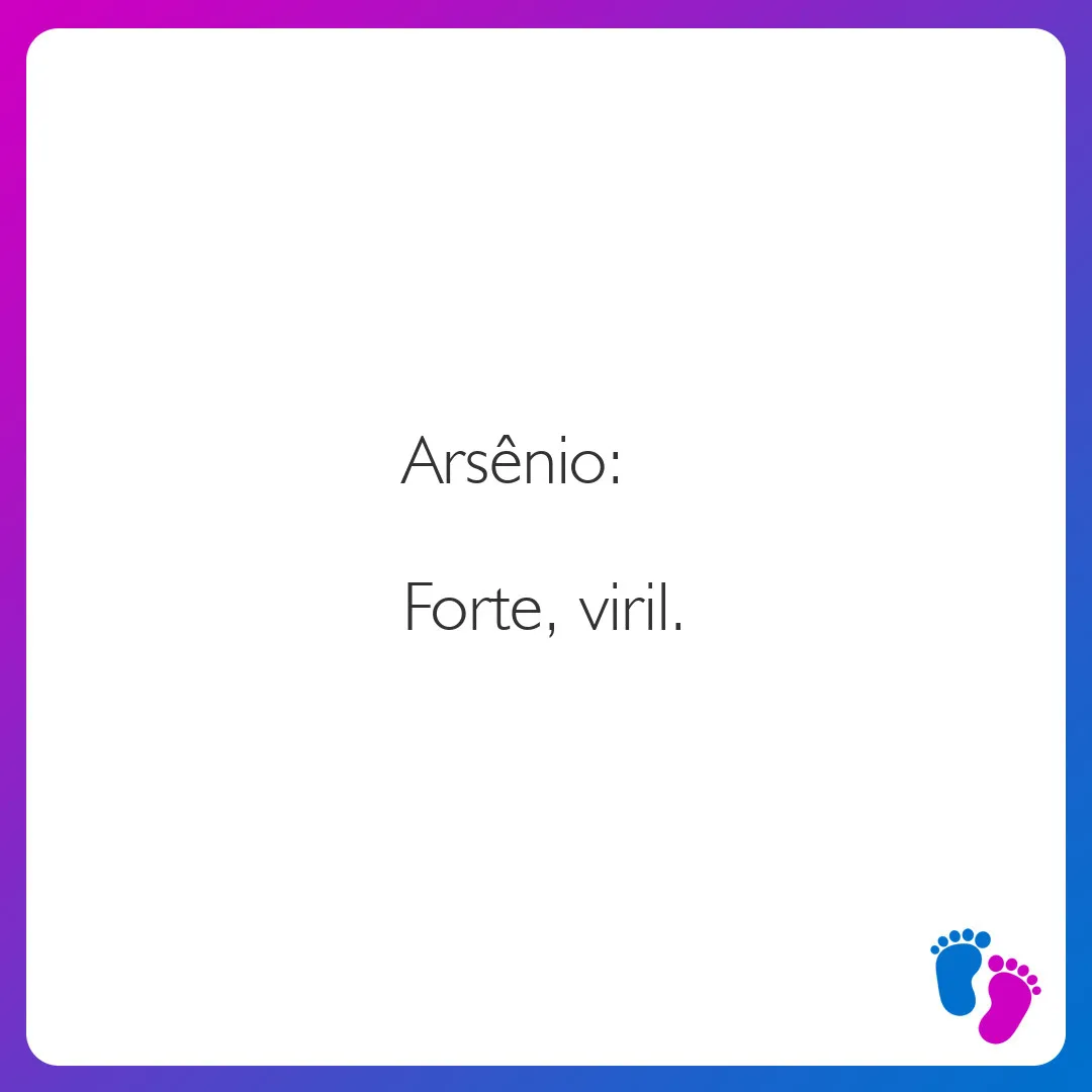 Arsênio | Significado, origem e curiosidades do nome