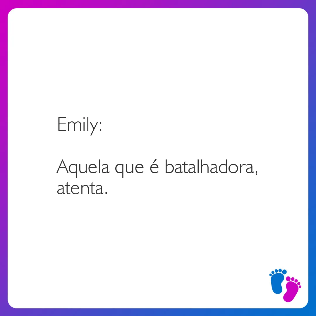 Emily | Significado, origem e curiosidades do nome