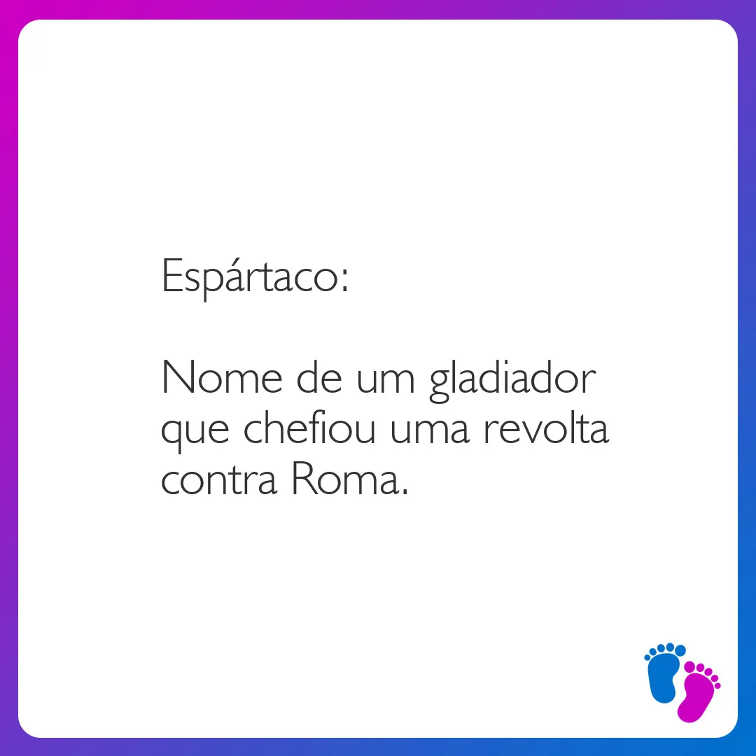 Espártaco | Significado, origem e curiosidades do nome