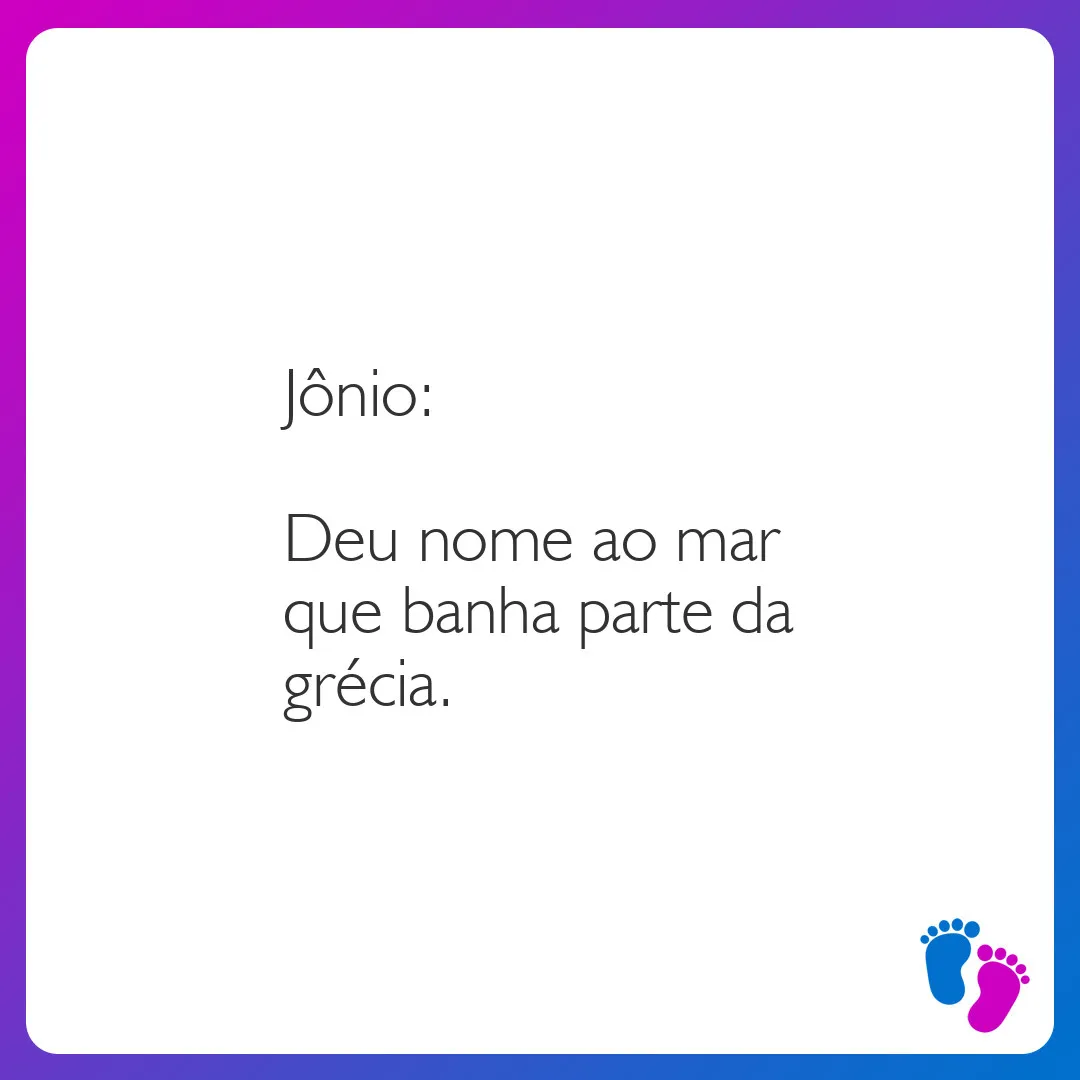 Jônio | Significado, origem e curiosidades do nome