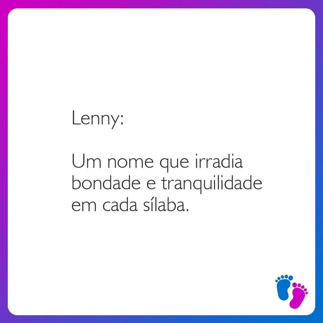 Lenny | Significado, origem e curiosidades do nome