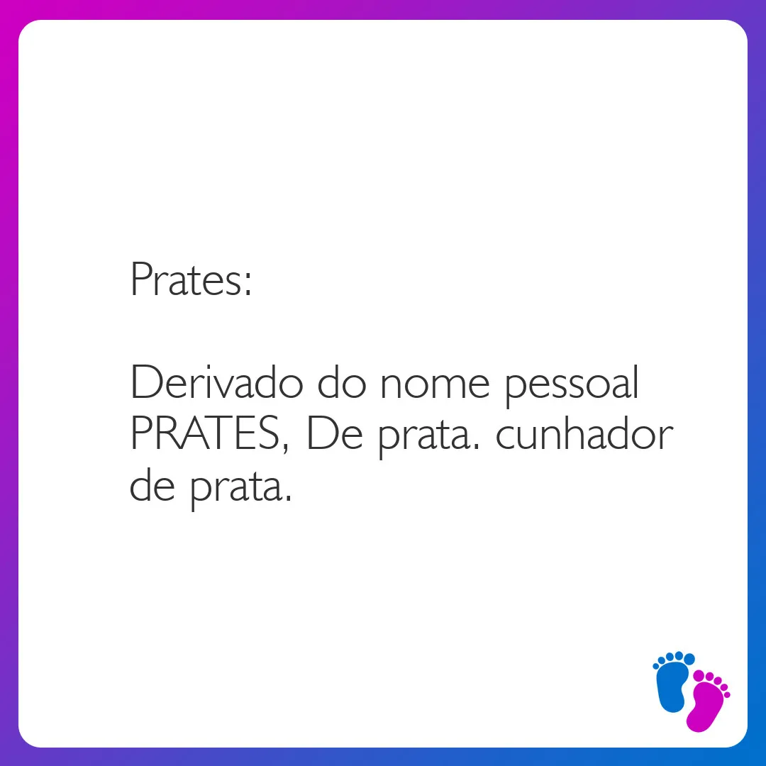 Prates | Significado, origem e curiosidades do nome