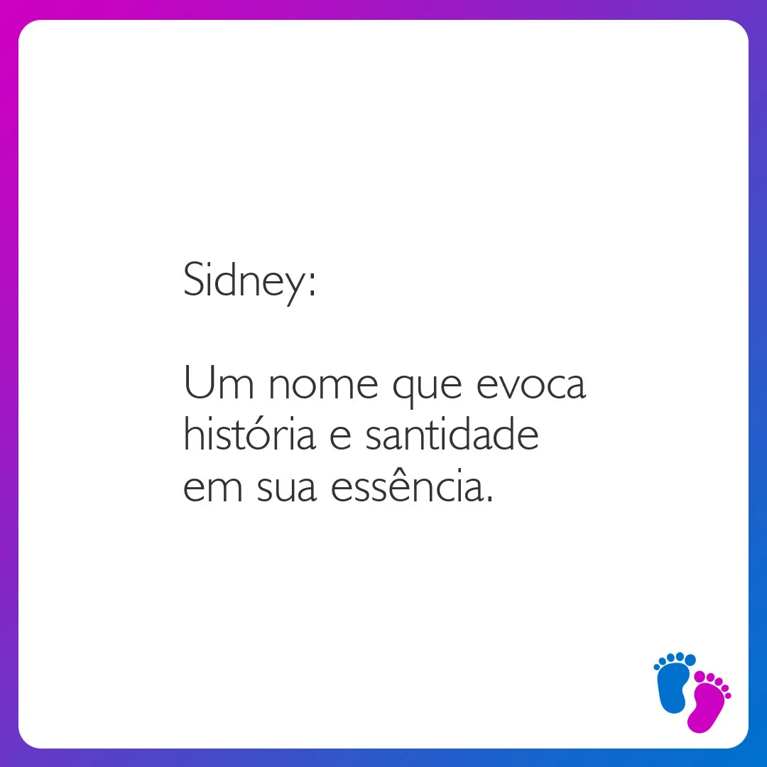 Sidney | Significado, origem e curiosidades do nome