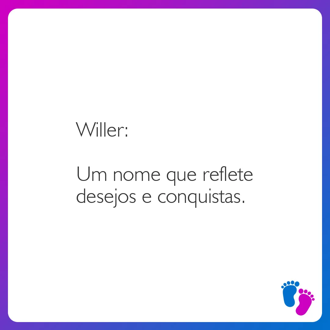 Willer | Significado, origem e curiosidades do nome